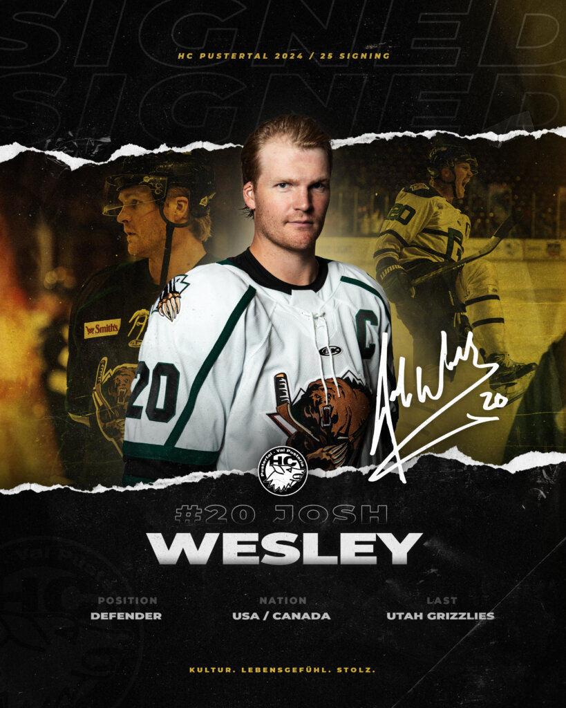 Dieser Nordamerikaner soll Beton anrühren 🏒 HC Pustertal