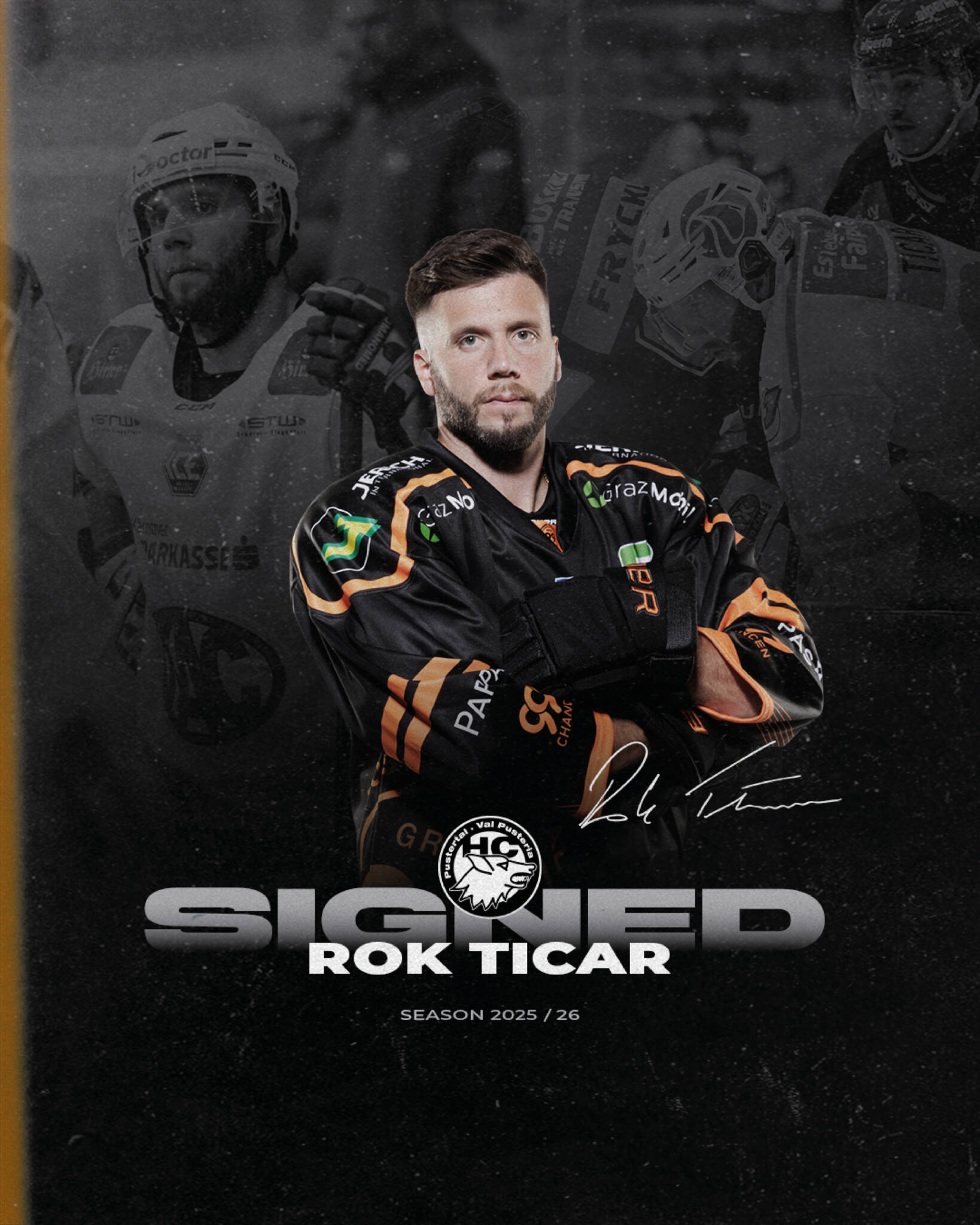 Rok Ticar soll die Intercable Arena rocken HC Falkensteiner Pustertal