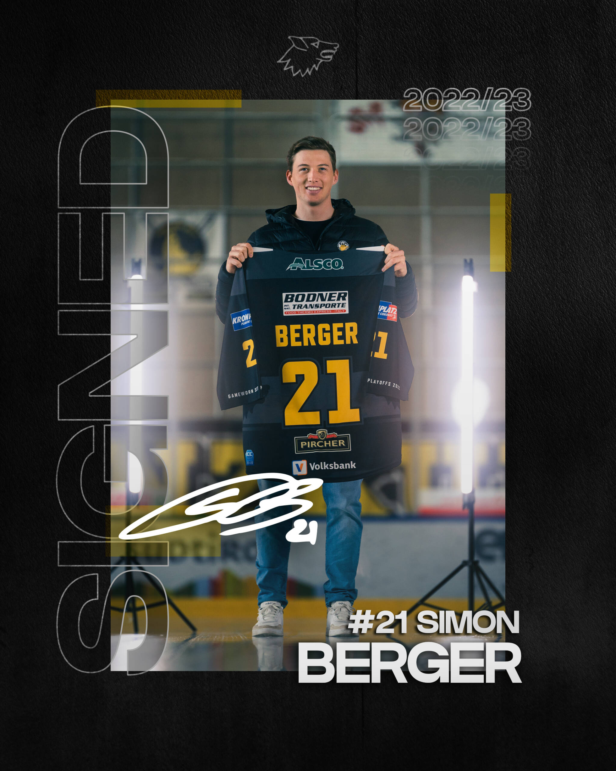 Simon Berger bleibt beim HCP HC Falkensteiner Pustertal